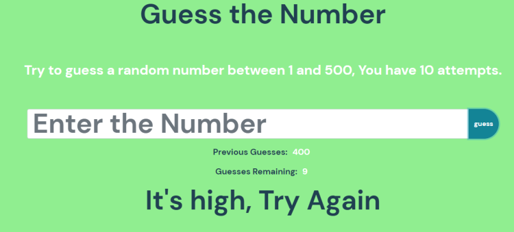 Number Guessing Game in JavaScript Free Source Code | SourceCodester Number Guessing Game in JavaScript Free Source Code | SourceCodester